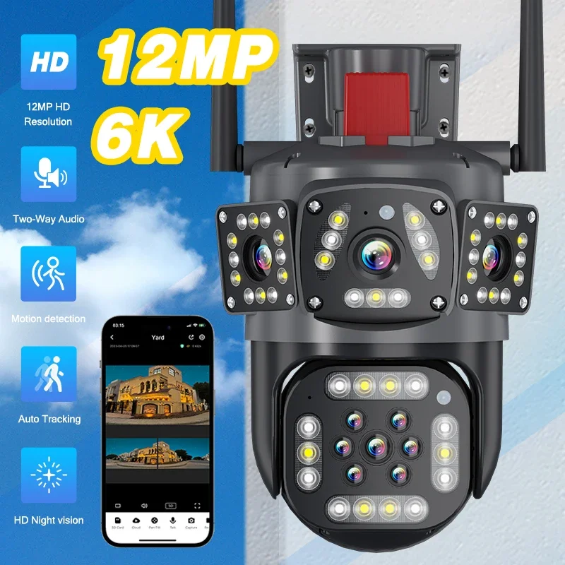 6K-12MP-Outdoor-Cameras-Three-Screen-WiFi-IP-Camera-Security-Protection ...