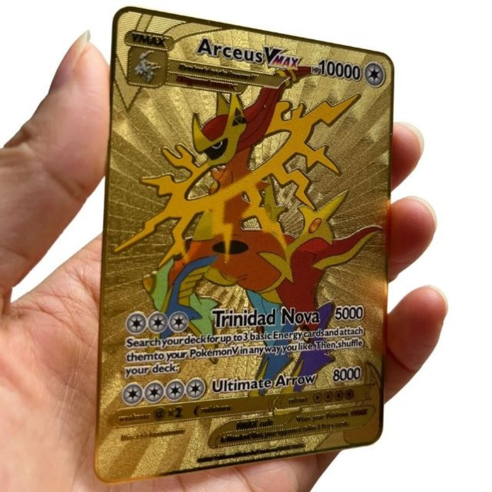 Pokemon Cards Arceus Vmax | Metal Collection Cards | Pokemon Cards ...