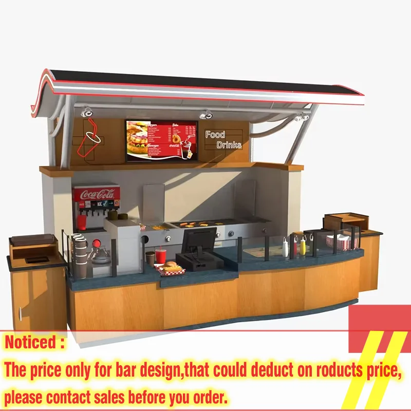 Food-Stall-Equipment-Small-Fast-Food-Kiosk-Food-Court-Commercial ...