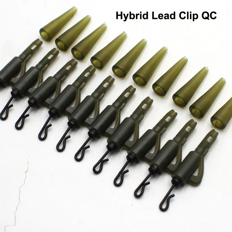 Carp-Fishing-Accessories-Kit-QC-Hybrid-Lead-Clips-with-Tail-Rubber-Cone ...