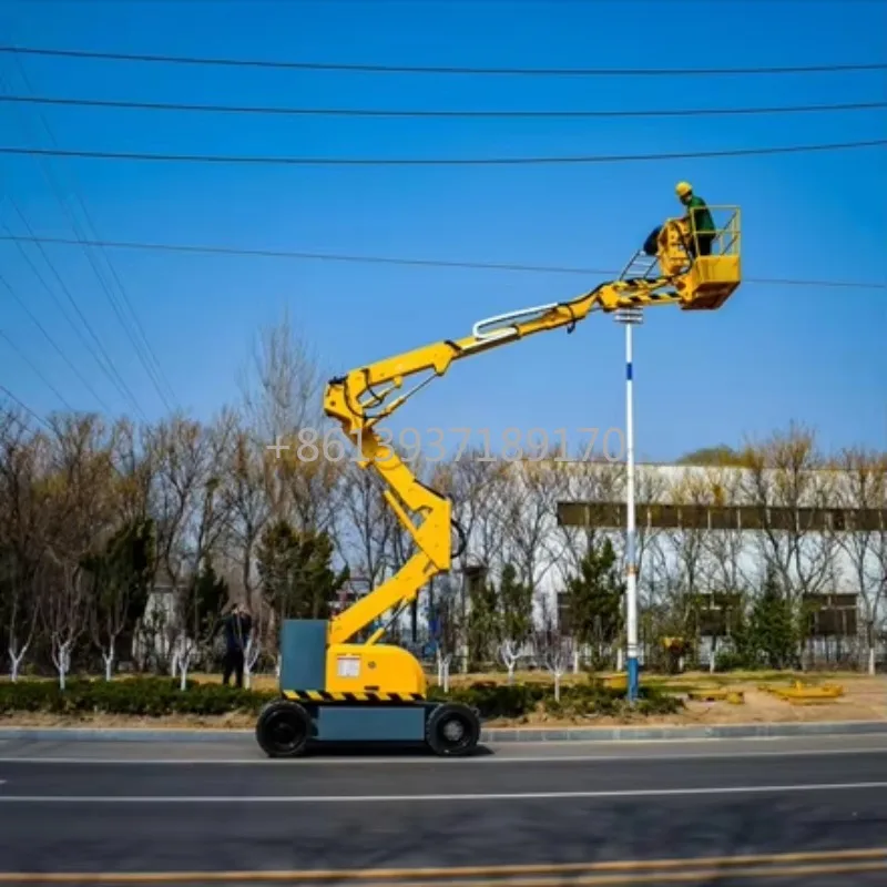 22m Self-propelled Cherry Picker Lift Telescopic Aerial Work Platform ...