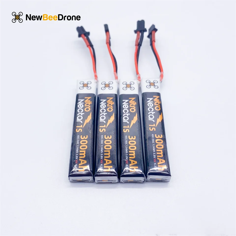 NewBeeDrone Nitro Nektar Gold 300Mah 1S Lipo Batterie 2S 3,8 V HV 7,6 V ...