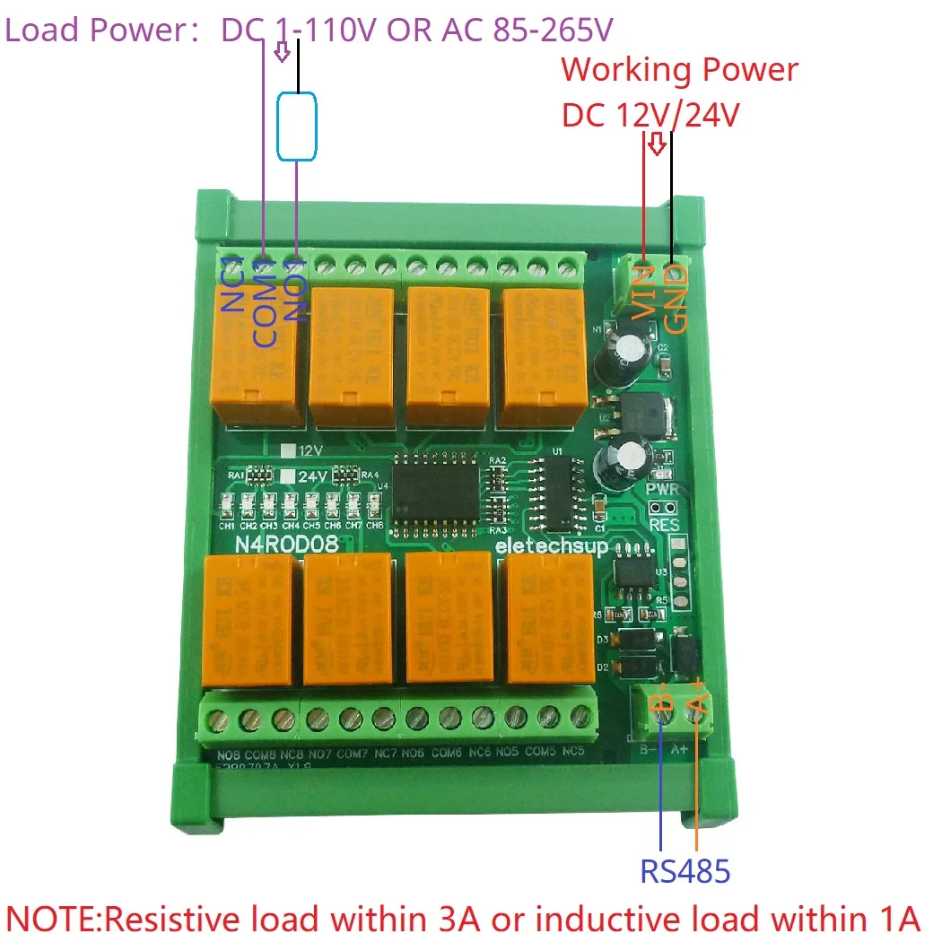 N4ROD08-8CH-Micro-Size-Low-Power-Consumption-RS485-RS422-Relay-Board-DC ...