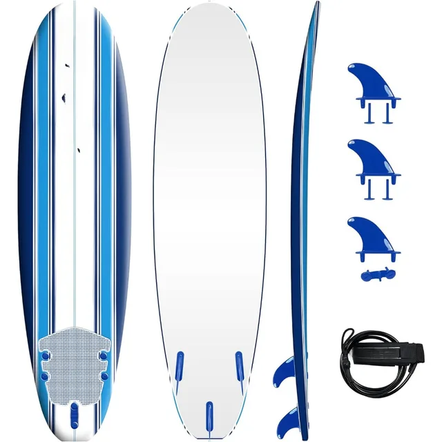 Soft top foam surfboard, suitable for beginners and all surfing levels ...