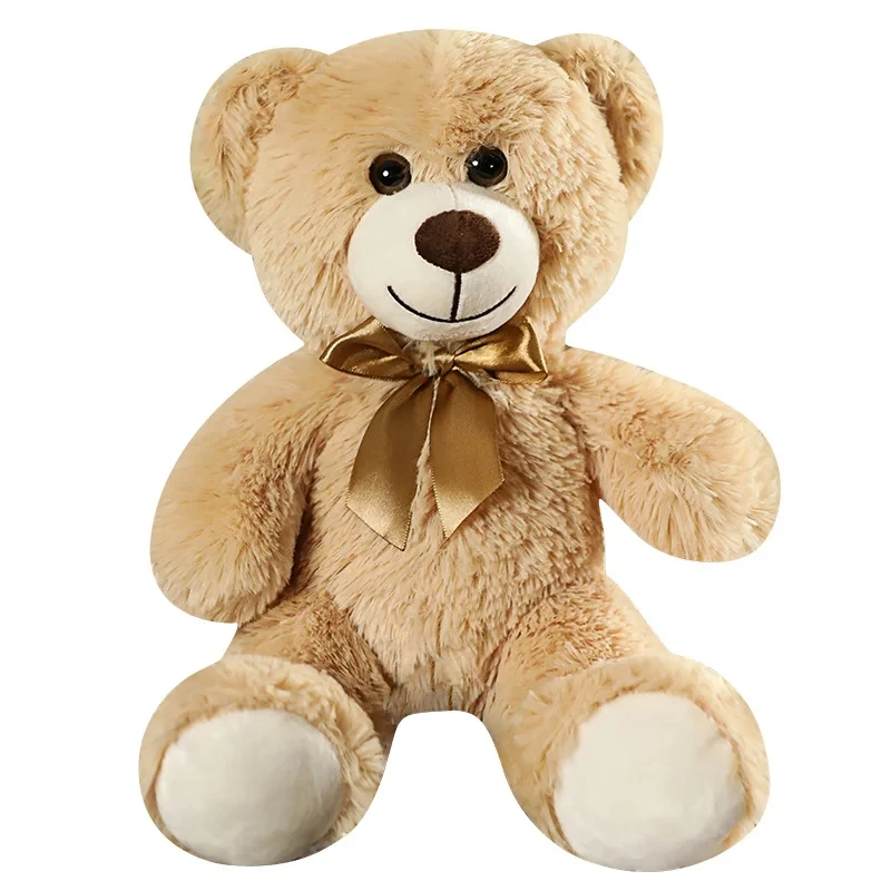26cm Cute Colorful Bow Tie Bear Doll Plush Toy Hug Bear Doll Stuffed ...