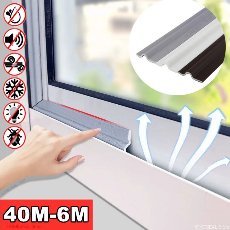 40m-Black-White-Sealing-Strips-Draught-Excluder-Seal-for-Sliding-Door ...