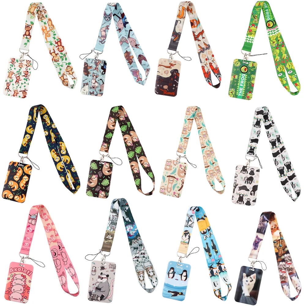 K1188-Lazy-Sloth-Neck-Strap-for-key-ID-Card-Cellphone-Straps-Badge ...