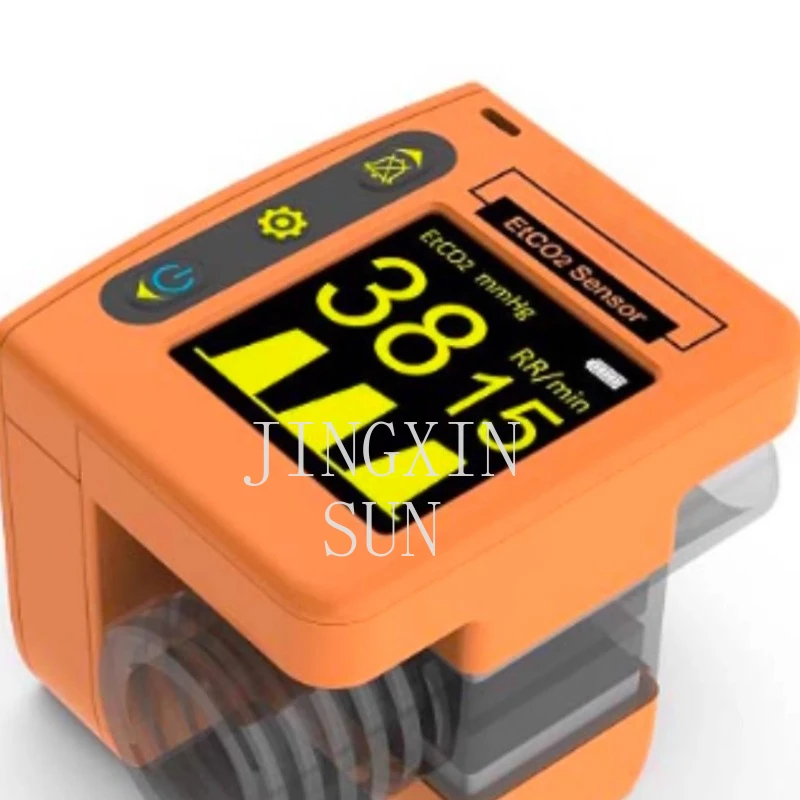 Medical first aid portable carbon dioxide monitor transfer end-tidal ...