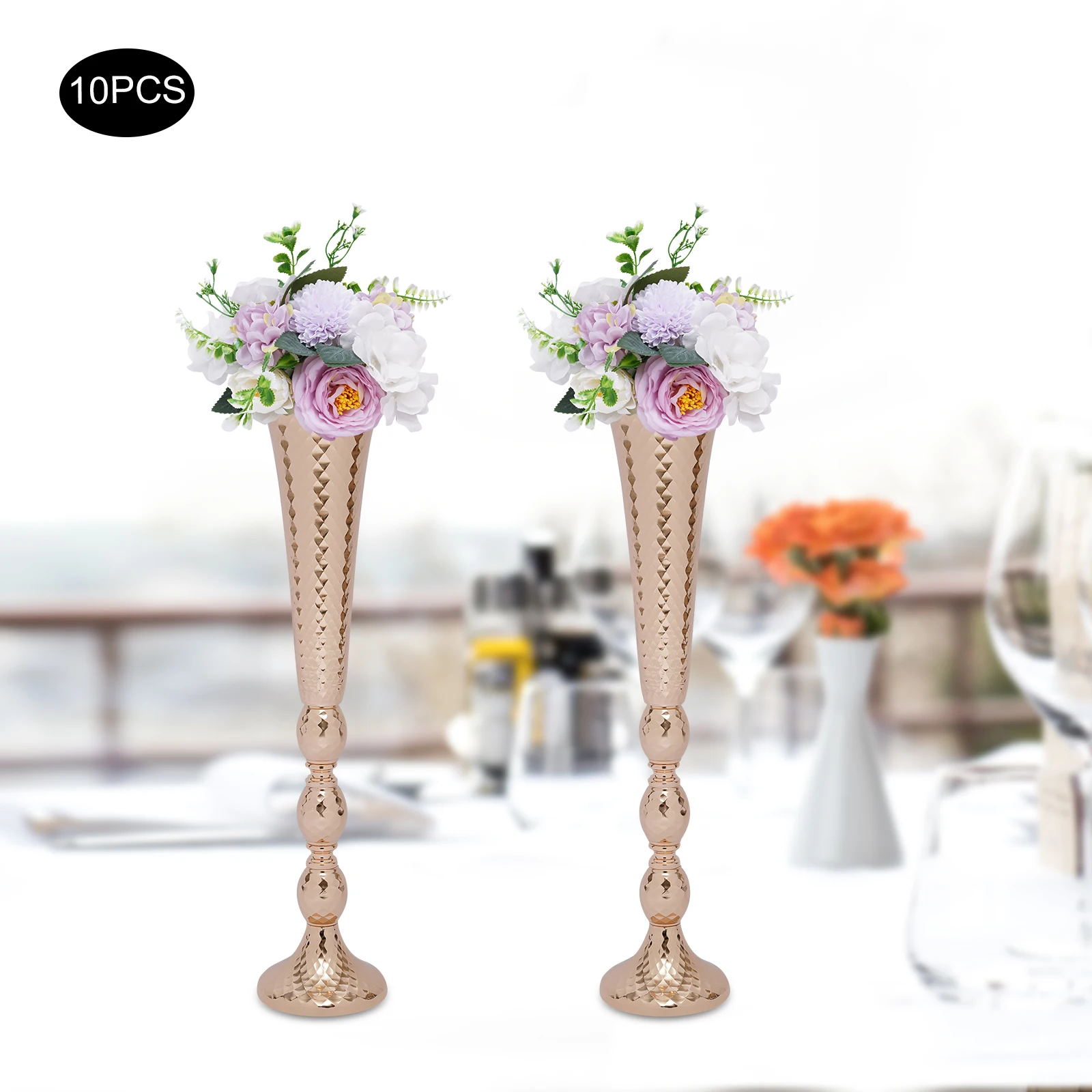 10-Pcs-Artificial-Fake-Flowers-Plastic-Flower-Arrangements-for-Wedding ...