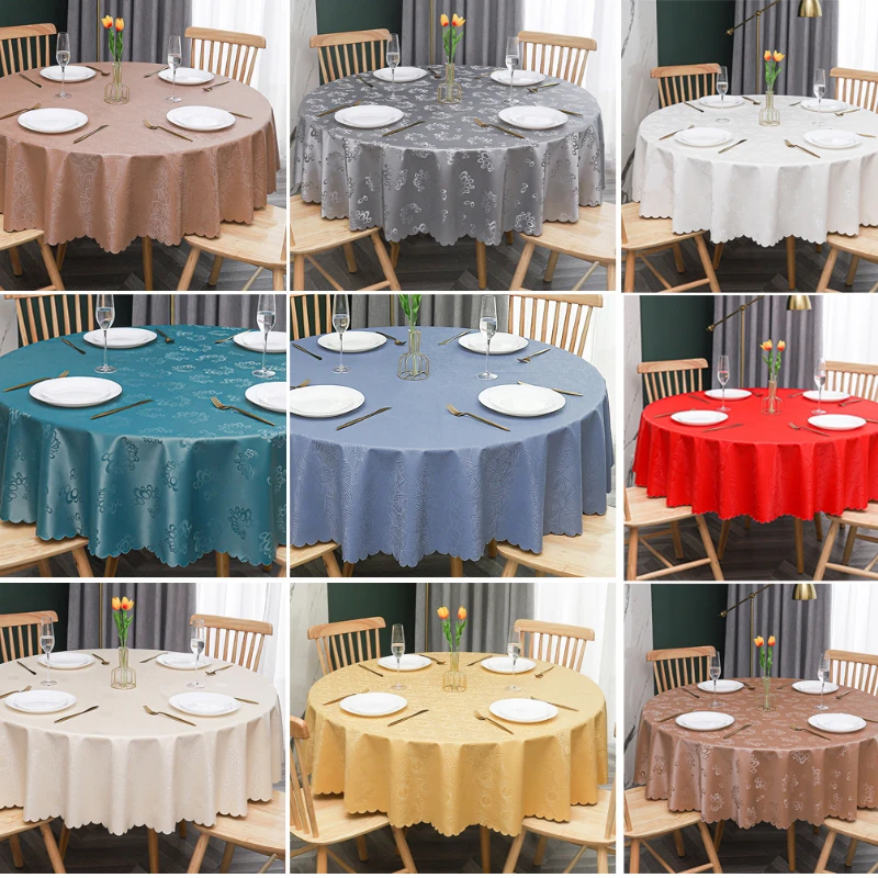 Round-Tablecloth-PVC-Waterproof-Antifouling-Cover-Outdoor-Dining-Table ...