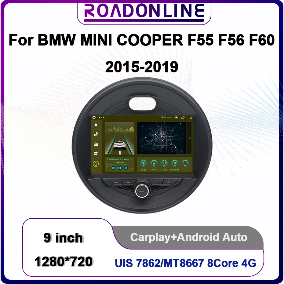 9-Android-12-Wireless-CarPlay-Android-Auto-For-BMW-MINI-COOPER-F54-F55 ...