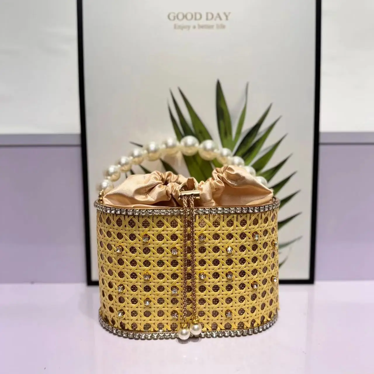 Luxury-Metal-Cage-Bag-Plastic-Rattan-Woven-Handbag-Women-Glitter ...