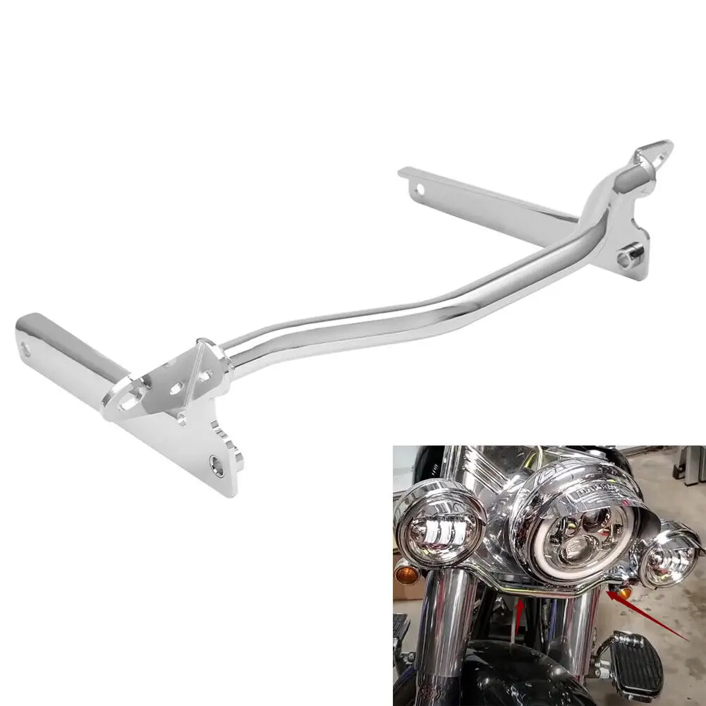 Motorcycle Chrome Passing Lamp Light Bar Mount Fit For Harley Heritage ...