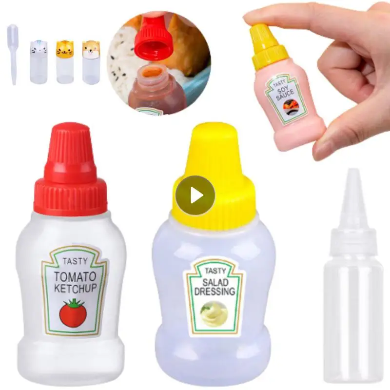 Mini-Tomato-Ketchup-Bottle-Portable-Sauce-Salad-Squeeze-Bottle-Small ...
