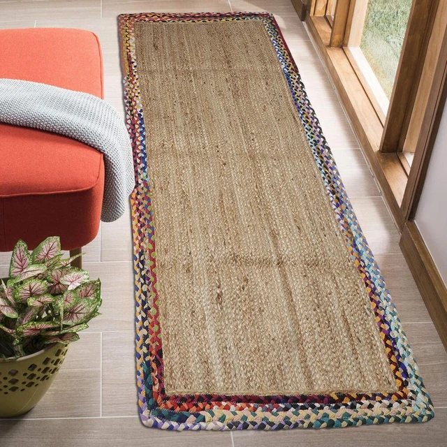 Tappeto Di Iuta Intrecciata