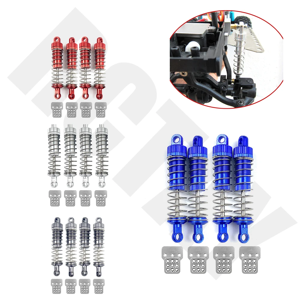 Rctay 4pcs For Mn D90 Mn-90 Mn99s Wpl C14 C24 C34 Rc Car Metal Shock ...