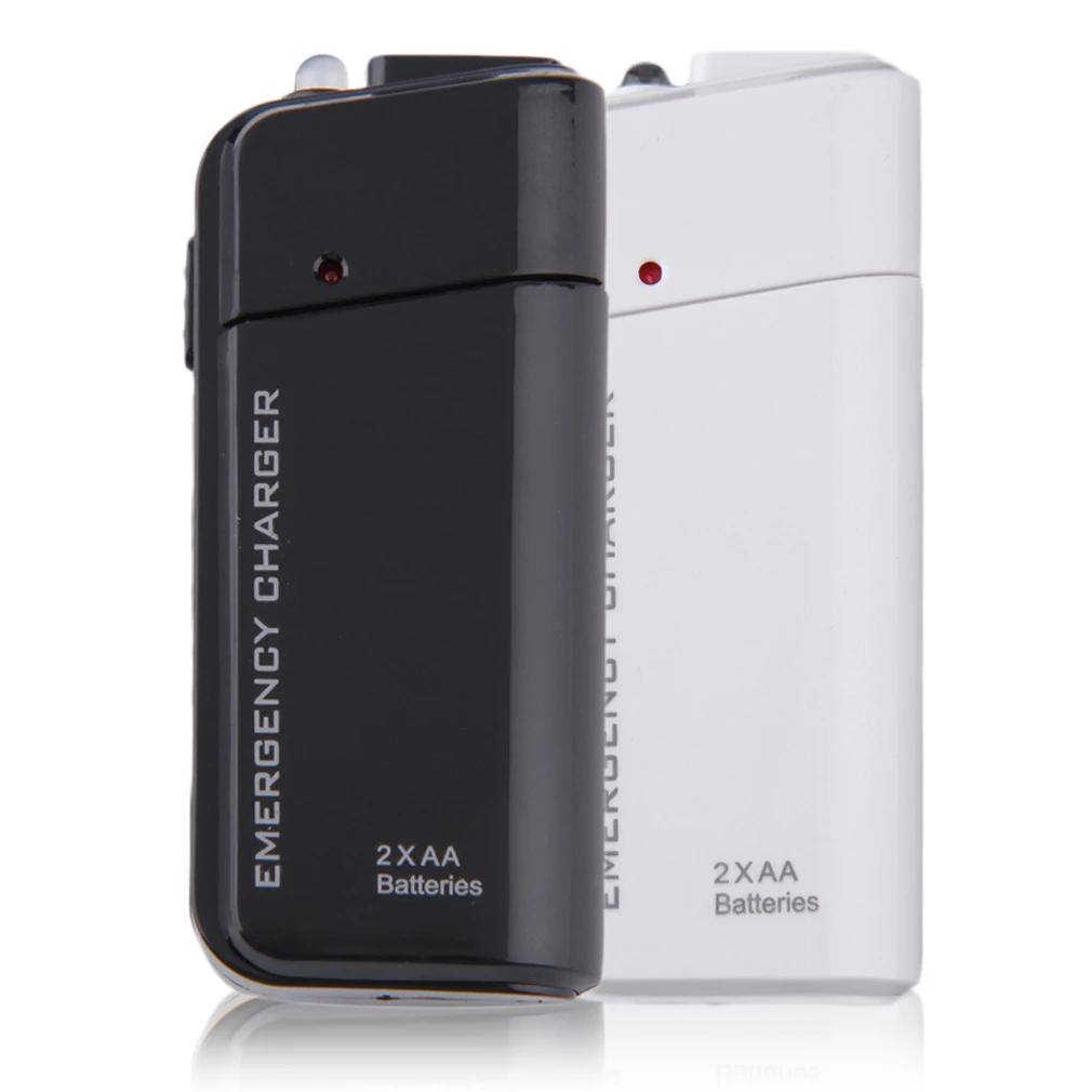 Universal Portable Usb Emergency 2 Aa Battery Extender Charger Power ...