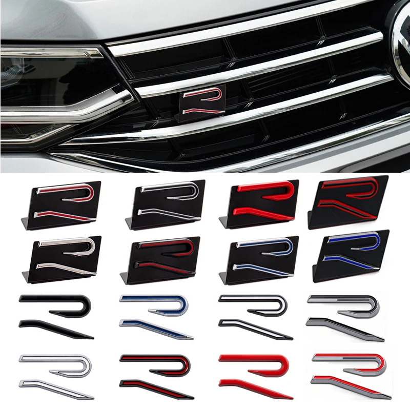 New-R-Logo-Car-Front-Grill-Trunk-Sticker-Accessories-For-Volkswagen-VW ...