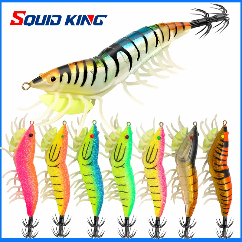 Luminous-Cuttlefish-Fishing-Lure-Squid-Hook-Soft-foot-Jigs-Lifelike ...