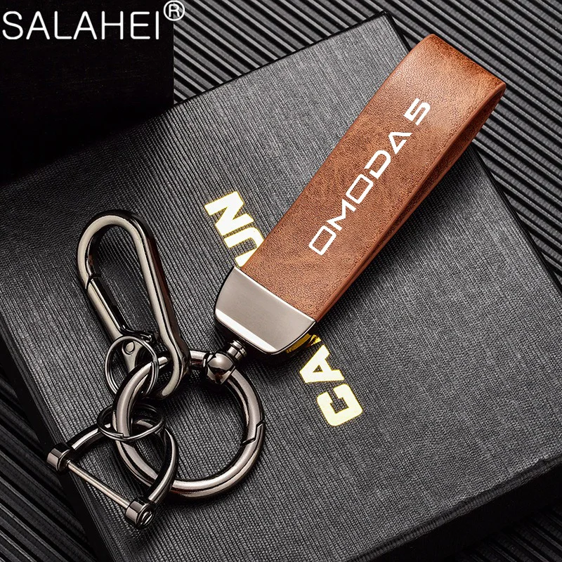 Car-Styling-Keychain-Ring-Fine-Vintage-Leather-Emblem-Keyring-For-Chery ...