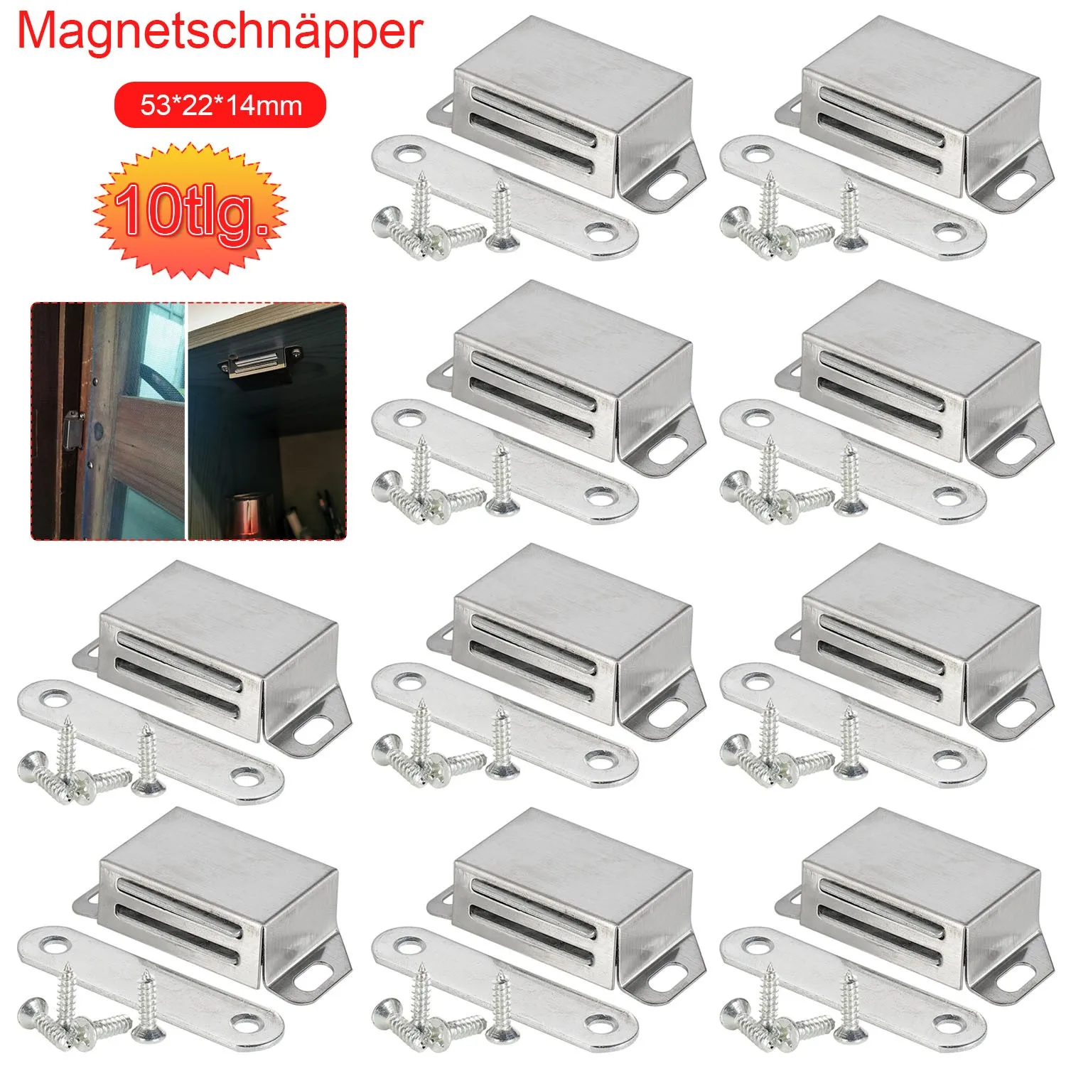 10Pcs-Extremely-Strong-Magnetic-Snappers-Door-Magnets-Fagnetic-Snapper ...