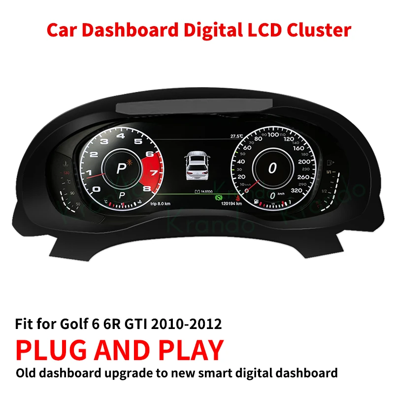 Krando 10.25 Inch Digital Cluster Virtual Cockpit For Volkswagen Vw ...