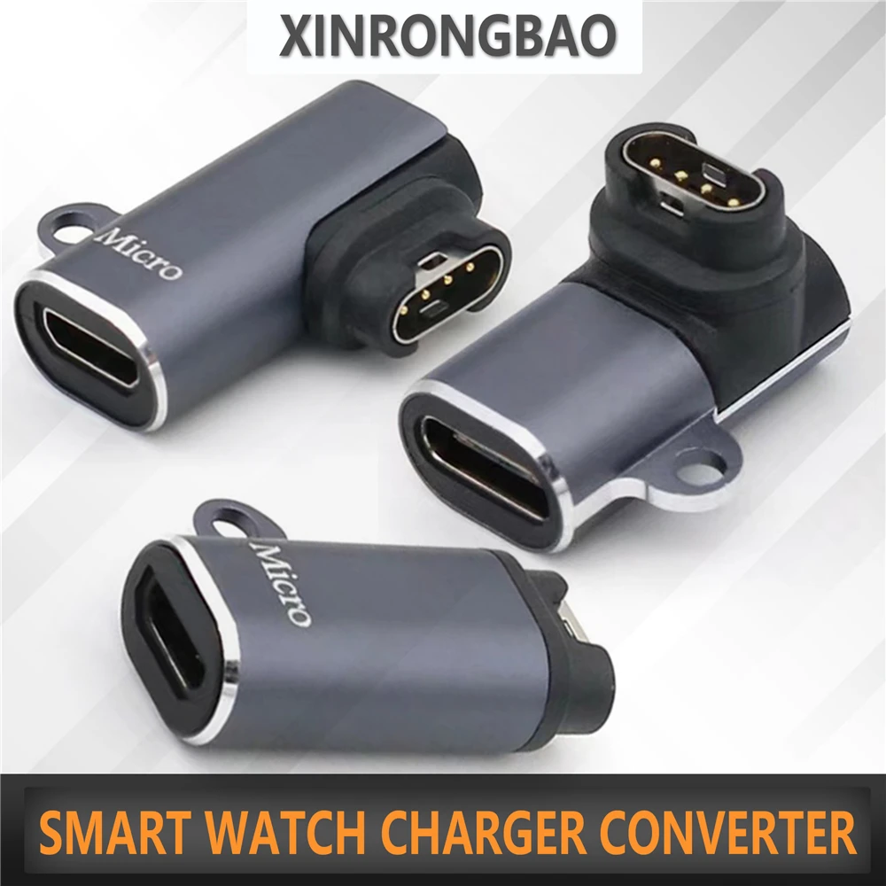 Smart-Watch-Charger-Converter-Type-C-Micro-USB-iOS-Charging-Portable ...