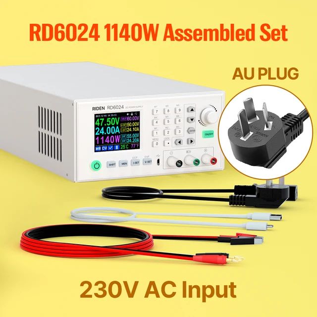 RIDEN RD6024 Assembled Set 60V 24A USB AC to DC adjustable Step Down ...