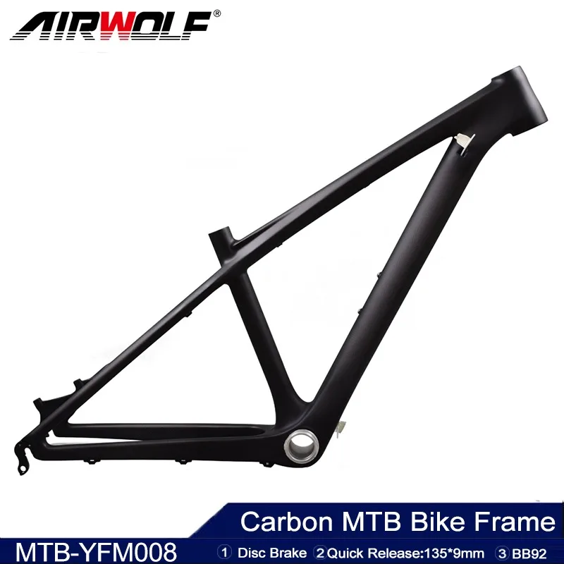 Airwolf-T800-Full-Carbon-MTB-Frame-BB92-Carbon-Bike-Frame-26er-Mountain ...