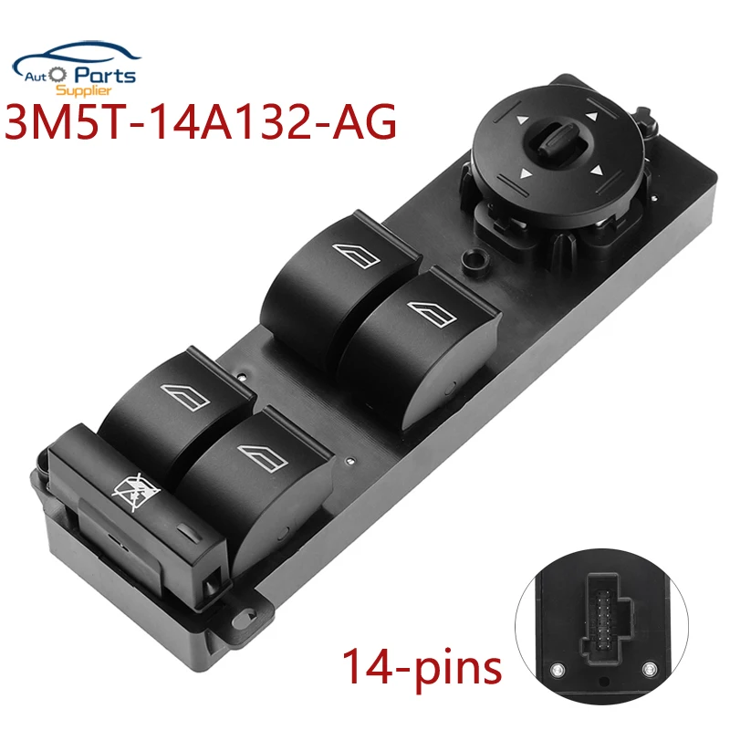 New 3M5T-14A132-AG Power Window Switch for Ford Focus MK2 C-Max ...