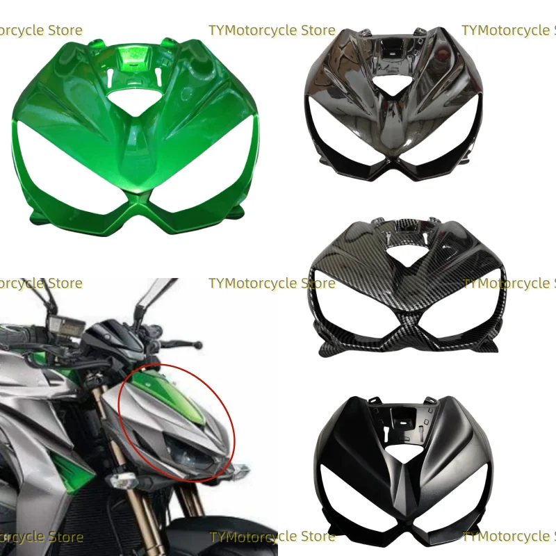 Motorcycle-Front-Upper-Fairing-Headlight-Cowl-Nose-Fit-for-Kawasaki ...