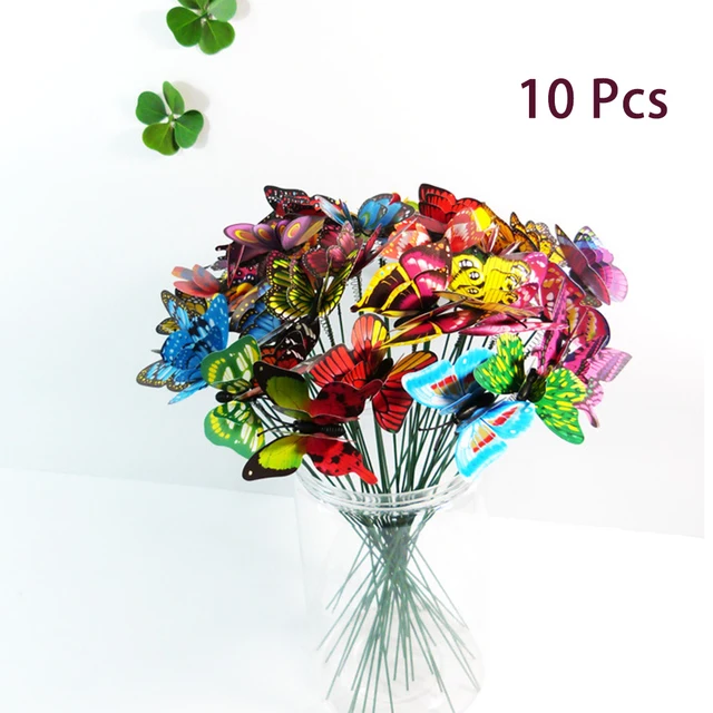 Waterproof Butterfly Garden Yard Planter Butterfly Flower Arrangement ...