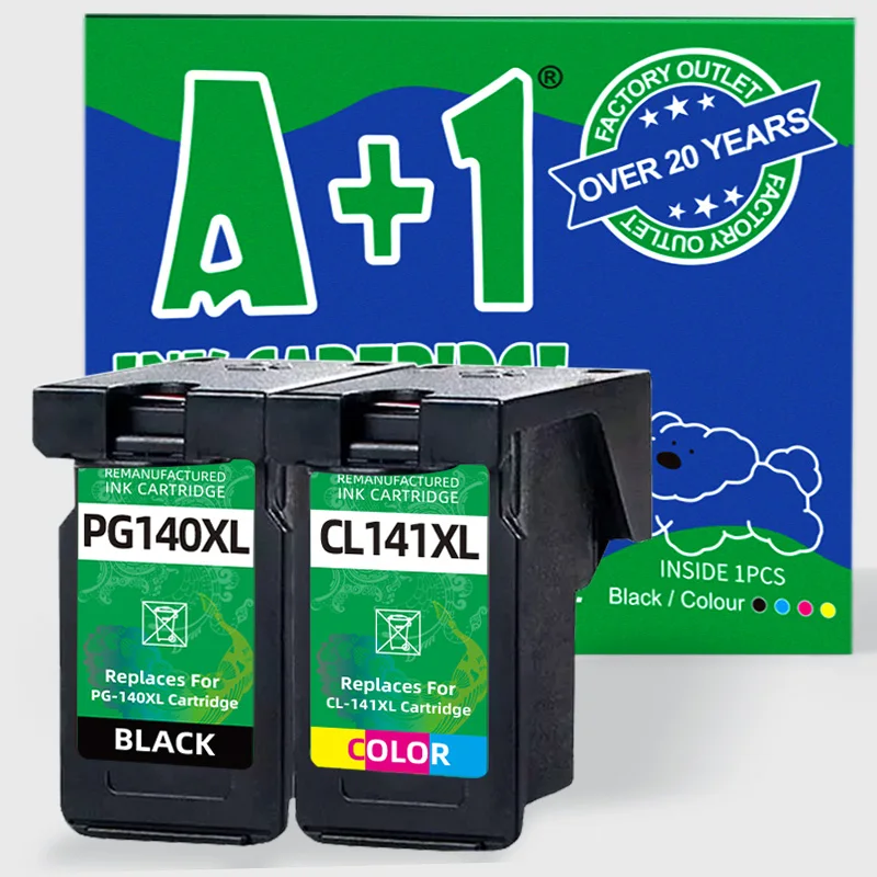A-1-Remanufactured-140XL-141XL-PG140-CL141-Ink-Cartridge-For-Canon-PG ...