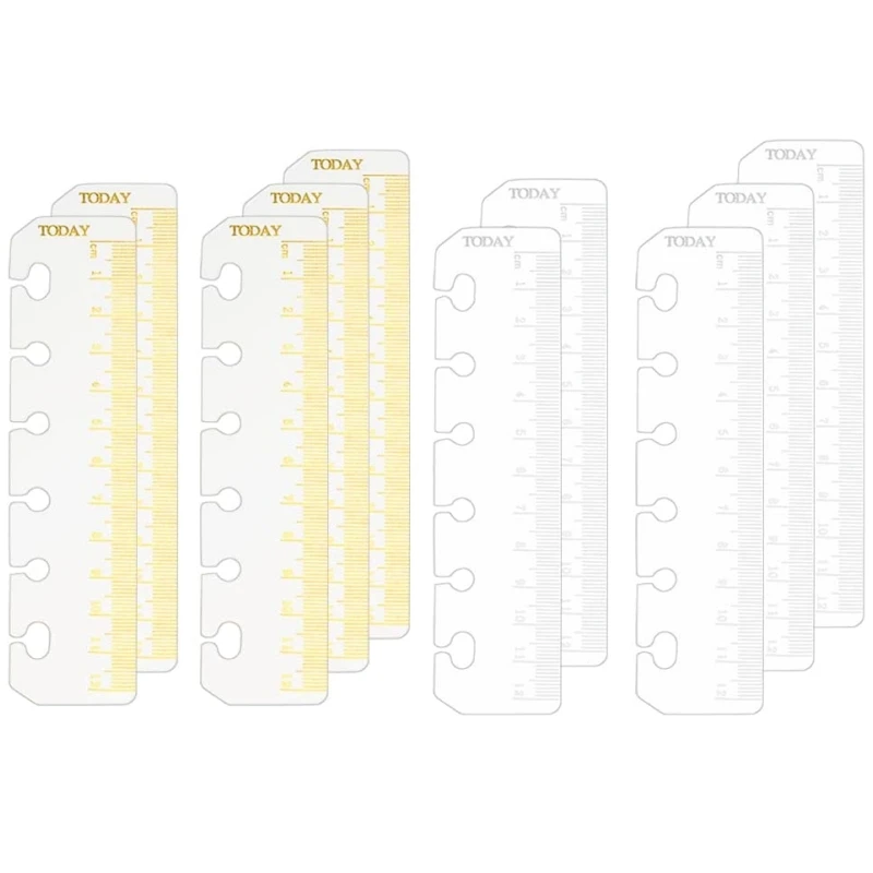 10PCS-Binder-Divider-Ruler-A5-A6-Tab-Dividers-Binder-Gilding-Index ...