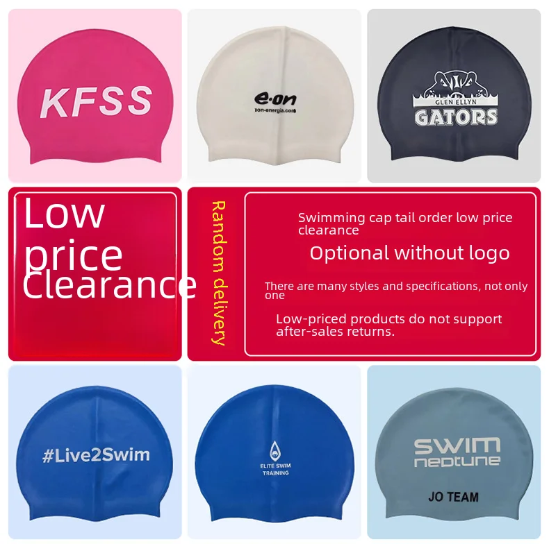 Printed-Silicone-Swimming-Cap-For-Adults-Children-Waterproof ...