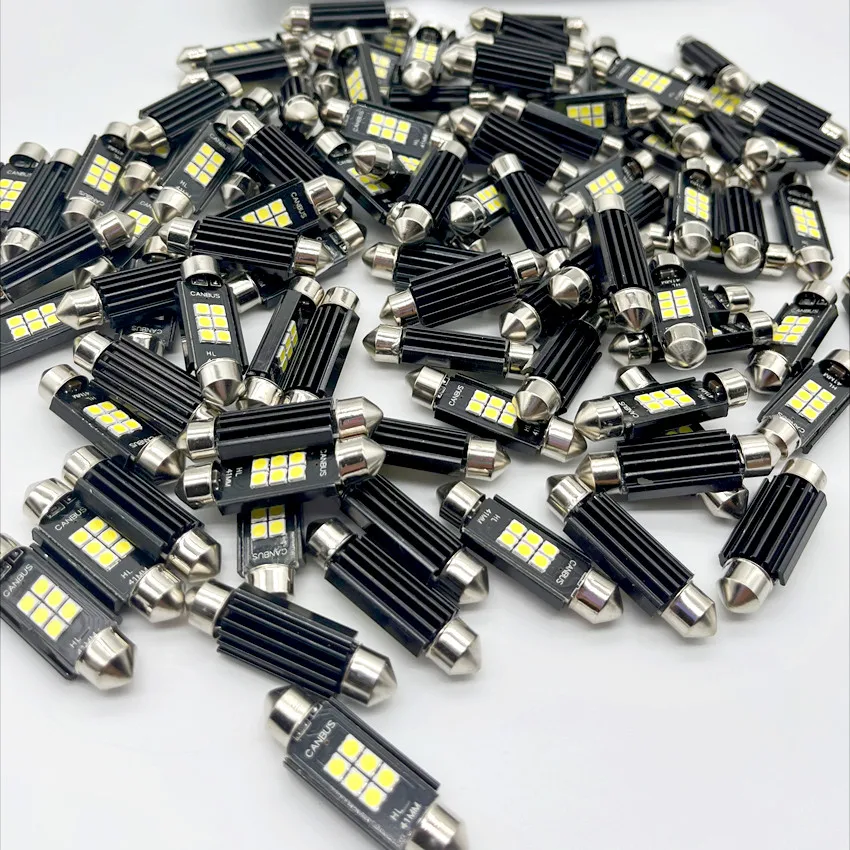 100pcs Festoon 31mm 36mm 39mm 41mm C5w C10w Led Bulb Canbus No Error Car Interior Reading Led ...