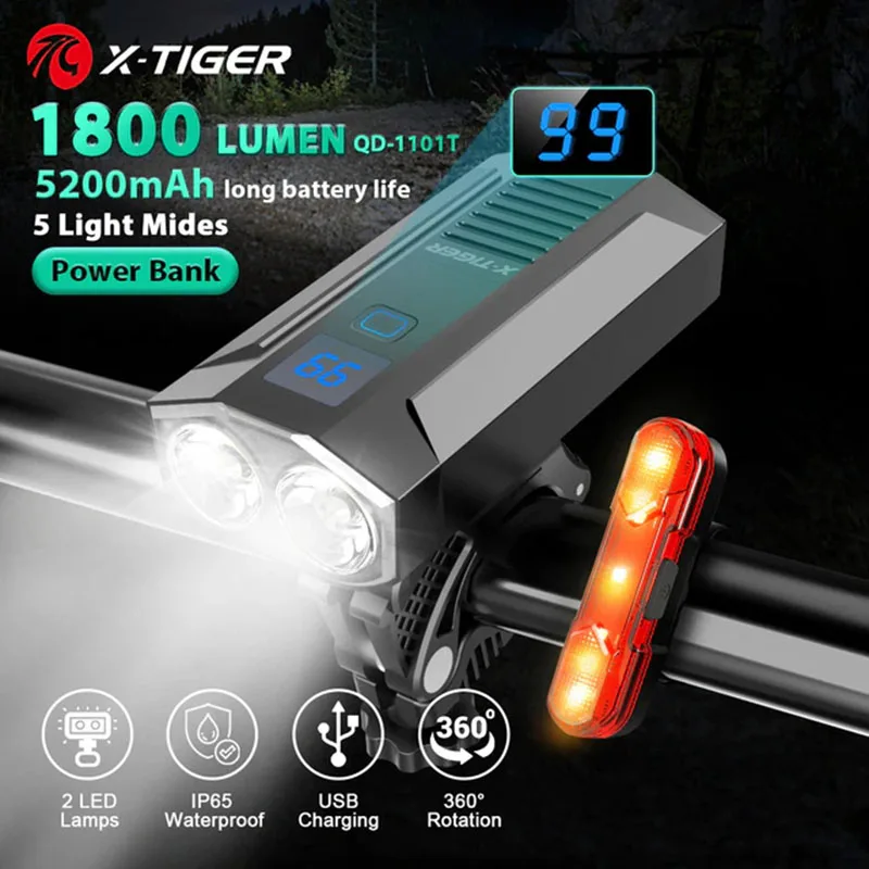 Front Light Power Bank Bicycle | Bike Headlight Power Bank | Bicycle ...