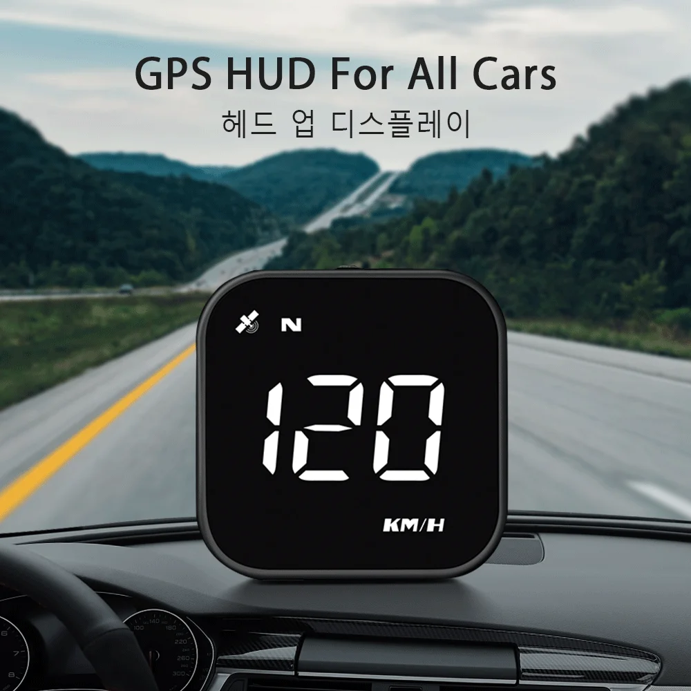 New G4s Hud Car Gps Head-up Display With Speedometer Timetable Speed ...