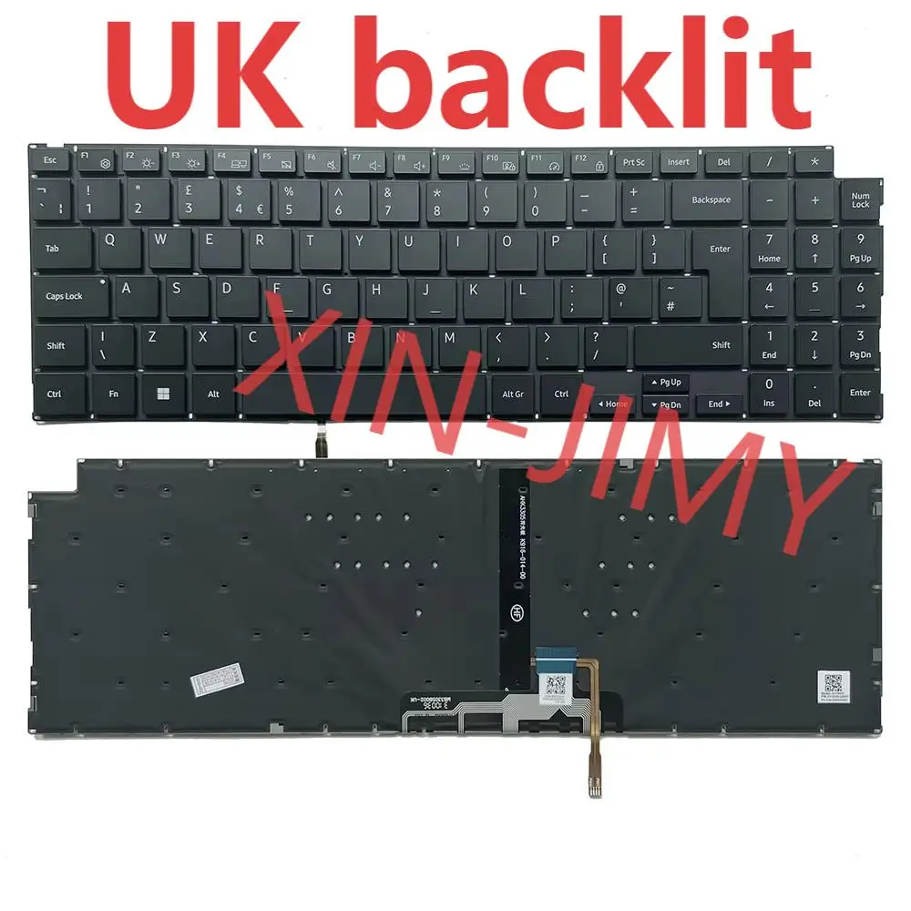 NP750XDA UK Backlit Keyboard For Samsung Galaxy Book NP750XDA NP755XDA ...