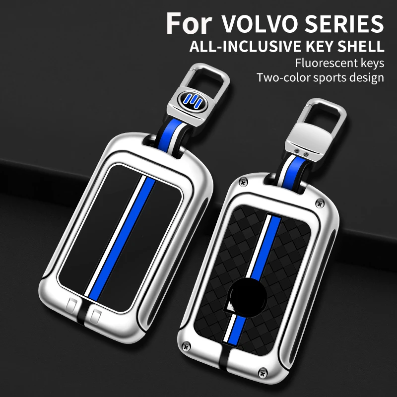 Alloy Car Key Cover Fob For Volvo Xc40 Xc60 S90 Xc90 V90 T5 T6 T8 Auto ...