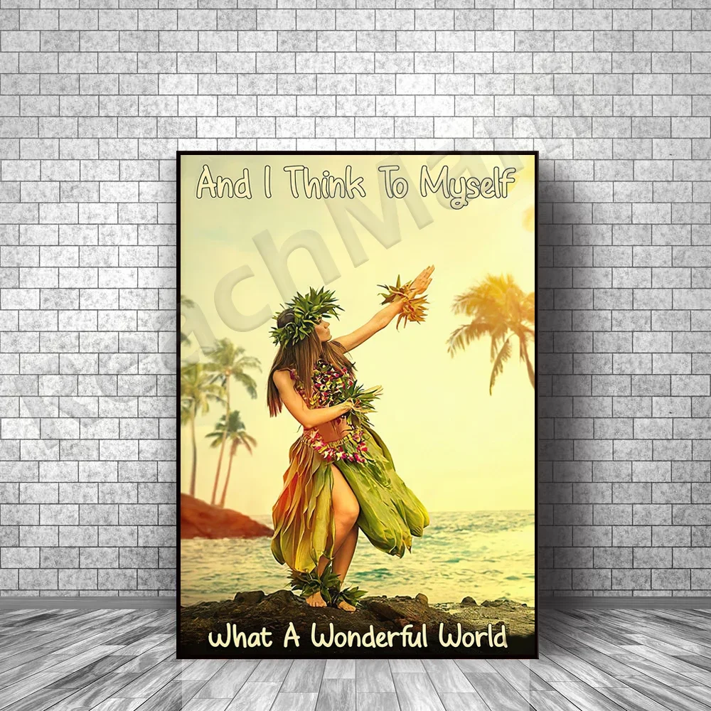 Hula-poster-Hawaiian-hula-girl-prints-Hawaiian-hula-art-Hawaiian-island ...