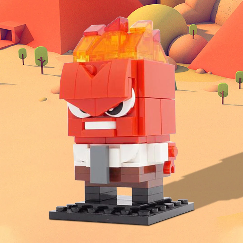 New-Brain-Mood-Movie-Building-Block-Cartoon-Cute-Film-Character-Anger ...
