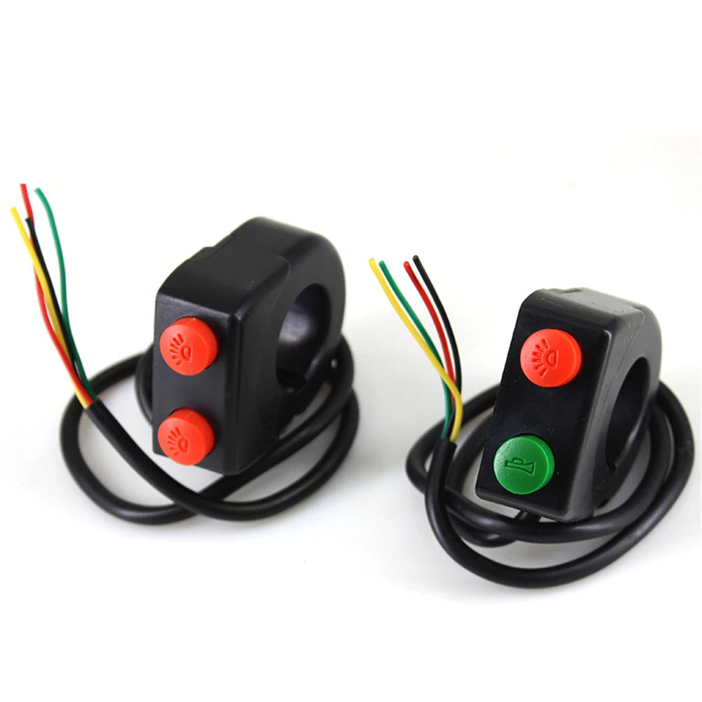 22mm-Motorcycle-ATV-Handlebar-Horn-Headlight-Combination-Switch-Button-Motor-Switches-Turn ...