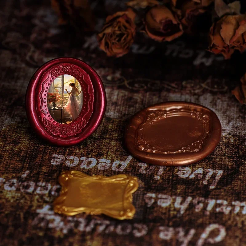 Wax-Seal-Stamps-Retro-French-Photo-Fram-3D-Alien-Embossed-Sealing-Stamp ...