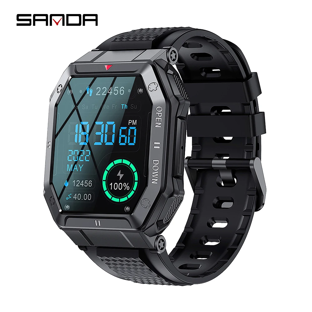 Sanda 2023 nova chamada bluetooth relógio inteligente masculino ...