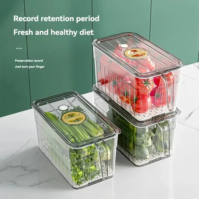 Refrigerator-Storage-Box-Food-Grade-Kitchen-Food-Vegetable-Preservation ...