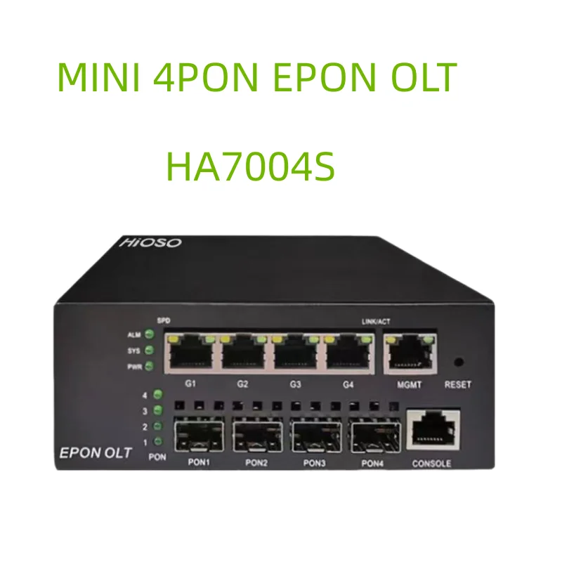MINI 4PON EPON OLT DC12V WEB SNMP COMPATIBLE WITH HUAWEI ZTE FIBER HOME ...