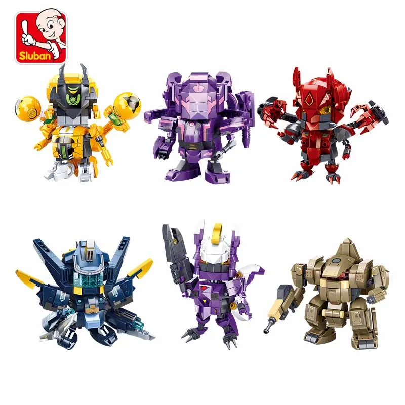 Sluban-Building-Block-Toys-Alpha-Q-Version-Robot-Series-210-310PCS ...