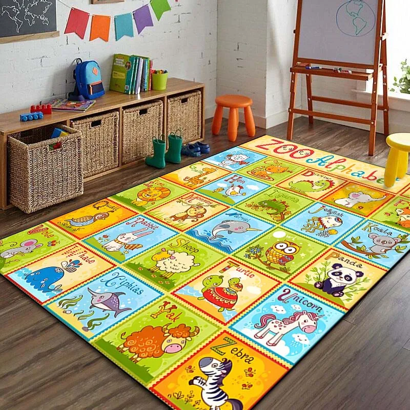 Cartoon-Letters-ABC-Pattern-Rug-Tapete-de-Porta-Criativo-Tapetes-para ...