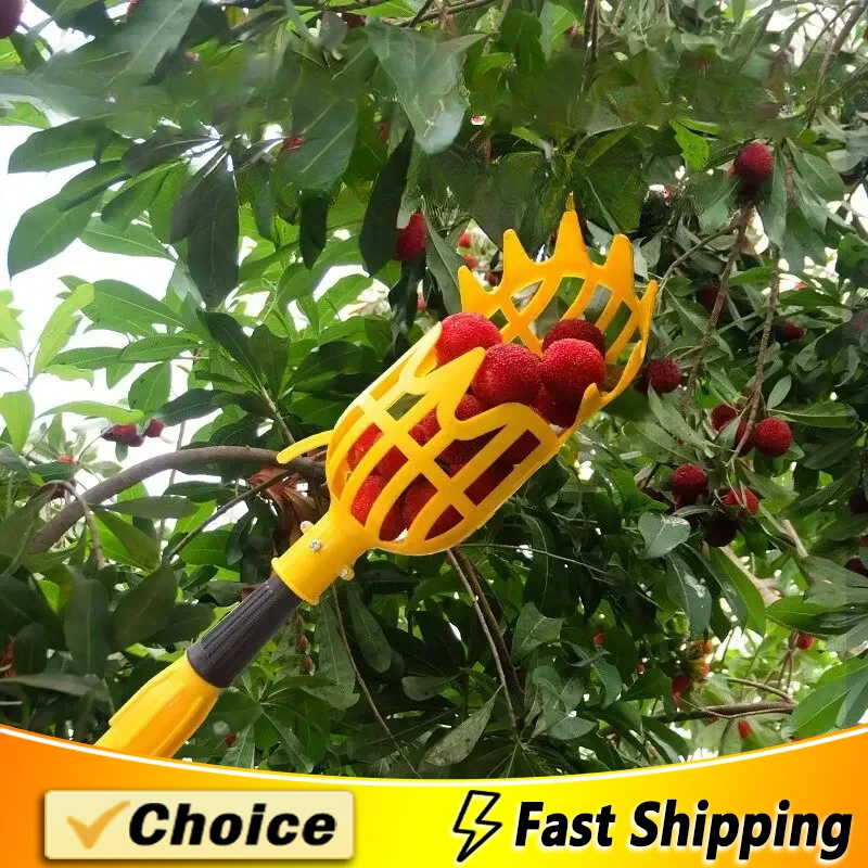 Farm-Garden-Picking-DeviceGarden-Tools-Deep-Basket-Fruit-Picker-Head ...